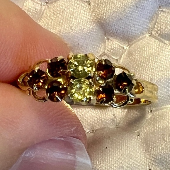Sarah Coventry | Jewelry | Vintage 974 Sarah Coventry Amber Peridot ...